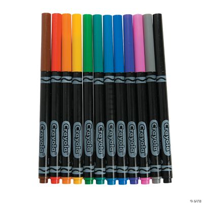12-Color Classic Colors Crayola® Fine Line Markers | Oriental Trading