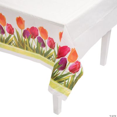 Spring in Bloom Plastic Tablecloth - Discontinued