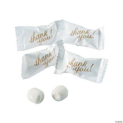 14 oz. Gold Thank You Gratitude Buttermints - 108 Pc. | Oriental Trading