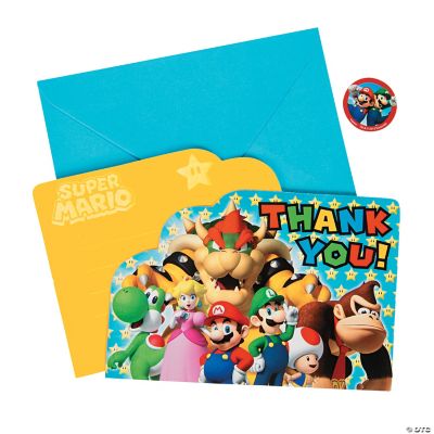 Super Mario™ Thank You Cards - Discontinued