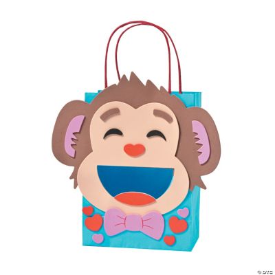 Monkey Valentine Card Holder Bag Craft Kit - Discontinued