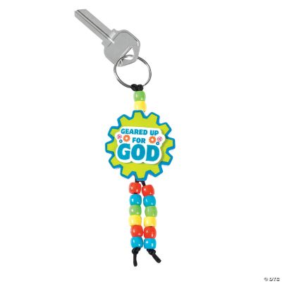 Geared Up for God VBS Beaded Key Chain Craft Kit - Discontinued