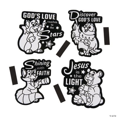 Color Your Own God’s Galaxy VBS Fuzzy Magnets - Discontinued