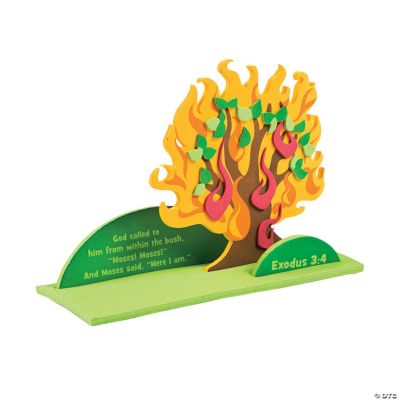 5" x 8" Religious 3D Moses & the Burning Bush Stand-Up Craft Kits ...