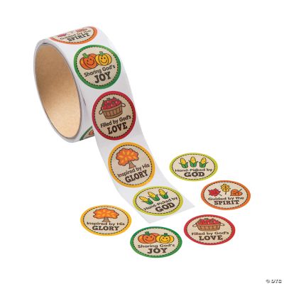 Faith Fall Market Sticker Roll - 100 Pc. | Oriental Trading