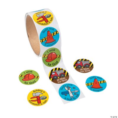 God At Work Sticker Roll - 100 Pc. - Discontinued
