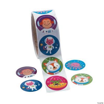 Paper & Party Supplies Space Animal Stickers Stickers, Labels & Tags ...
