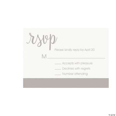 Personalized Two Hearts Response Cards - 25 Pc. | Oriental Trading