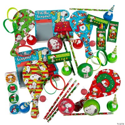 Bulk 150 Pc. Peanuts® Snoopy & Woodstock Christmas Toy Assortment ...