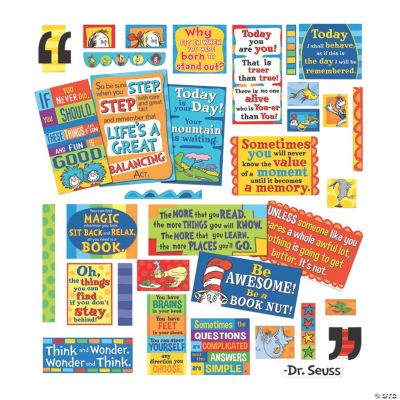 Eureka ® Dr. Seuss ™ 35 Quotes Bulletin Board Set - 61 Pc. - Discontinued