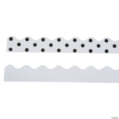 Black And White Polka Dot Bulletin Board Border My Favorite Bulletin