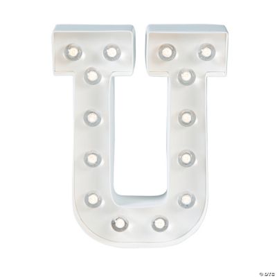 DIY Letter “U” Marquee Light-Up Kit - 4 Pc. | Oriental Trading