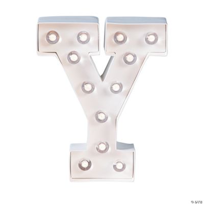 DIY Letter “Y” Marquee Light-Up Kit - Makes 1 | Oriental Trading