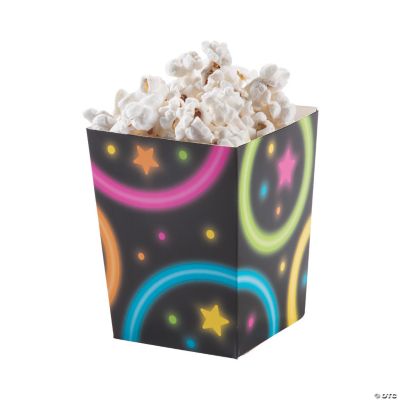 Mini Neon Glow Party Popcorn Boxes | Oriental Trading