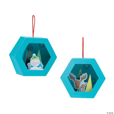 3D Winter Ornament Craft Kit - Makes 12