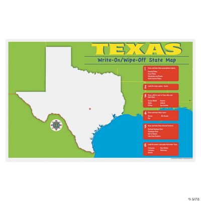 State Write-On Desk Mat - Texas - Discontinued
