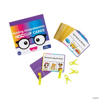 Reading Comprehension Clip Cards | Oriental Trading
