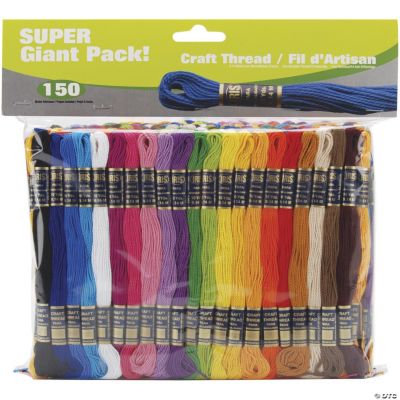 Iris Super Giant Value Pack Craft Thread - 150 Assorted Colors