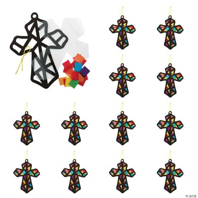 Tissue Paper Cross Craft Kit- Makes 12 | Oriental Trading
