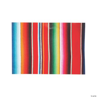 Bulk 50 Pc. Sarape Print Paper Placemats | Oriental Trading