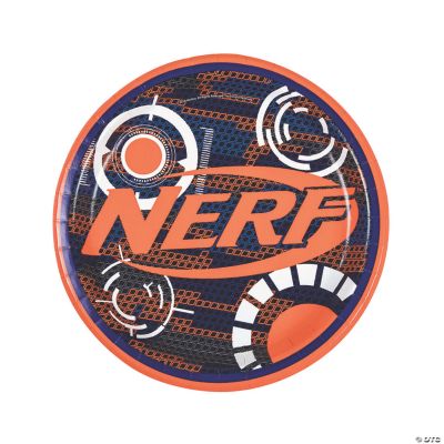 Nerf® Party Paper Dinner Plates - 8 Ct. | Oriental Trading