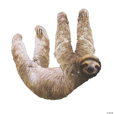 19 1/2" Wild Encounters Sloth Jointed Cutouts - 2 Pc. - Discontinued