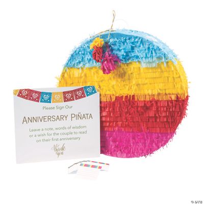 Anniversary Piñata with Sign | Oriental Trading