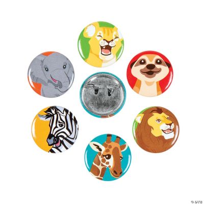 Bulk 48 Pc. African Safari Mini Buttons - Discontinued