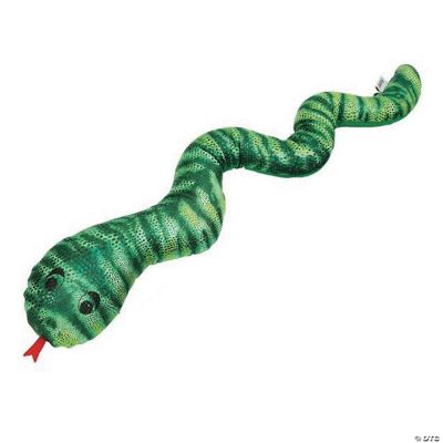 Manimo Weighted Plush Green Snake - 2 Pounds | Oriental Trading