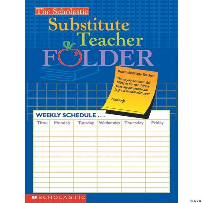 Scholastic (10 Ea) Substitute Teacher Folder | Oriental Trading