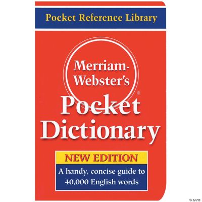 Merriam Websters Pocket Dictionary - Qty 3 | Oriental Trading