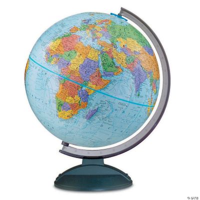 The Traveler Classroom Globe, 12", Black Base | Oriental Trading