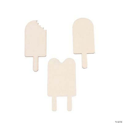 DIY Unfinished Wood Ice Pop Shapes | Oriental Trading