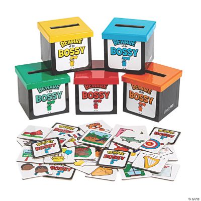 4" x 3" Self-Checking Bossy R Cardboard Sorting Boxes with Cards ...