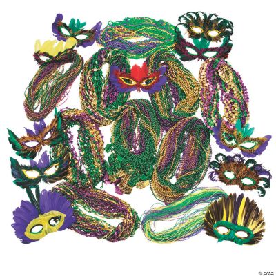 Bulk 600 Pc. Masquerade Mask & Bead Assortment