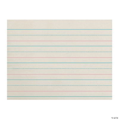 Zaner-Bloser™ Newsprint Handwriting Paper, Dotted Midline, Grades Pre-K ...