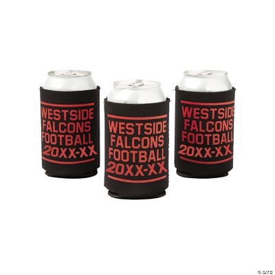 Black Personalized Team Spirit Neoprene Can Coolers - 48 Pc. | Oriental ...