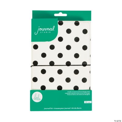 American Crafts™ Black & White Dots Journal Kit - 3 Pc. | Oriental Trading