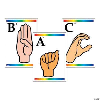 Sign Language and Braille Learning Cards | Oriental Trading