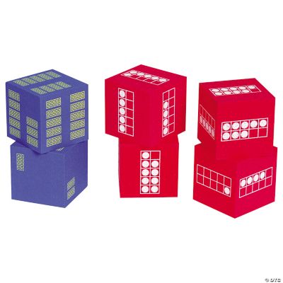Ten Frame Foam Dice Set of 6 | Oriental Trading