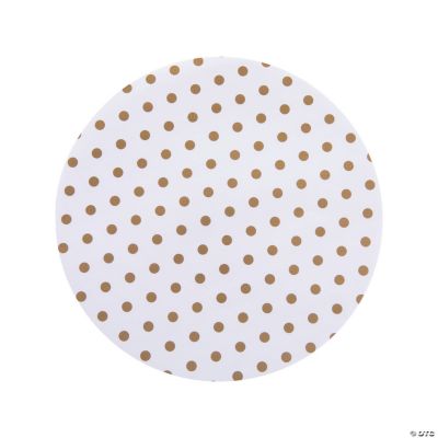 Medium Gold Dot Serving Paper Liners | Oriental Trading