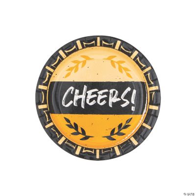 Cheers & Beers Paper Dessert Plates - 8 Ct. | Oriental Trading