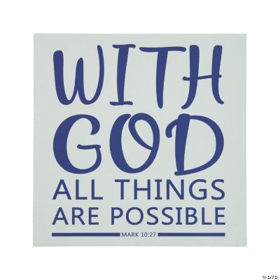 With God All Things Are Possible Tabletop Sign | Oriental Trading