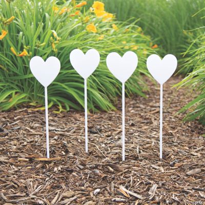 4" x 4" Heart Yard Signs - 12 Pc. | Oriental Trading