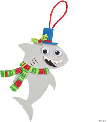 Christmas Shark Ornament Craft Kit - Makes 12