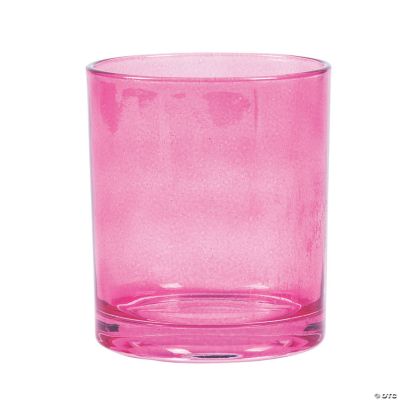 4" Pink Cylinder Vases - 6 Pc. | Oriental Trading