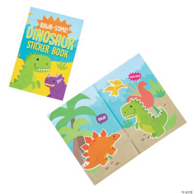 Dinosaur Sticker Scene Books - 12 Pc. | Oriental Trading