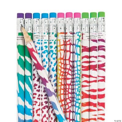 Amazing Animal Print Pencils - 24 Pc. | Oriental Trading