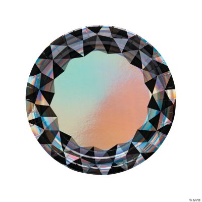 New Year’s Eve Party Diamond Paper Dinner Plates - 8 Ct. | Oriental Trading