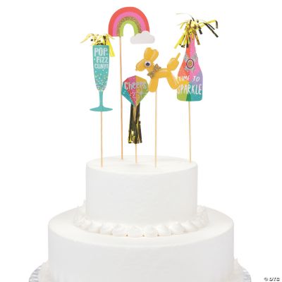 Confetti Party Cake Toppers - 5 Pc. | Oriental Trading